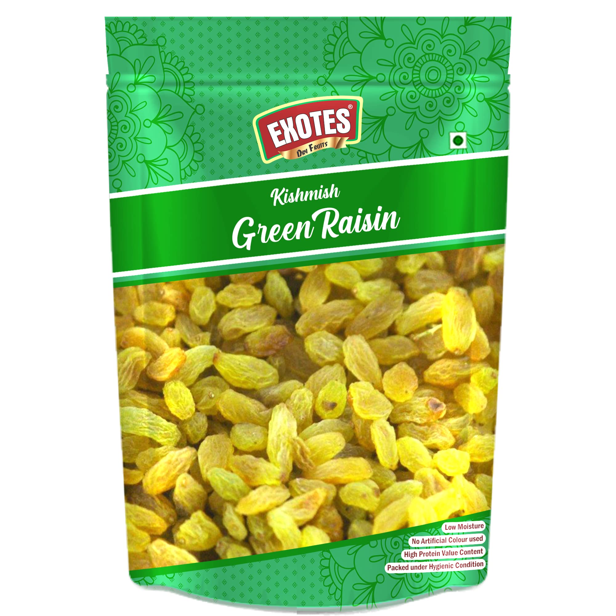 Exotes Fresh Green Raisins/Kishmish - 200 Gm : Amazon.in: Grocery ...