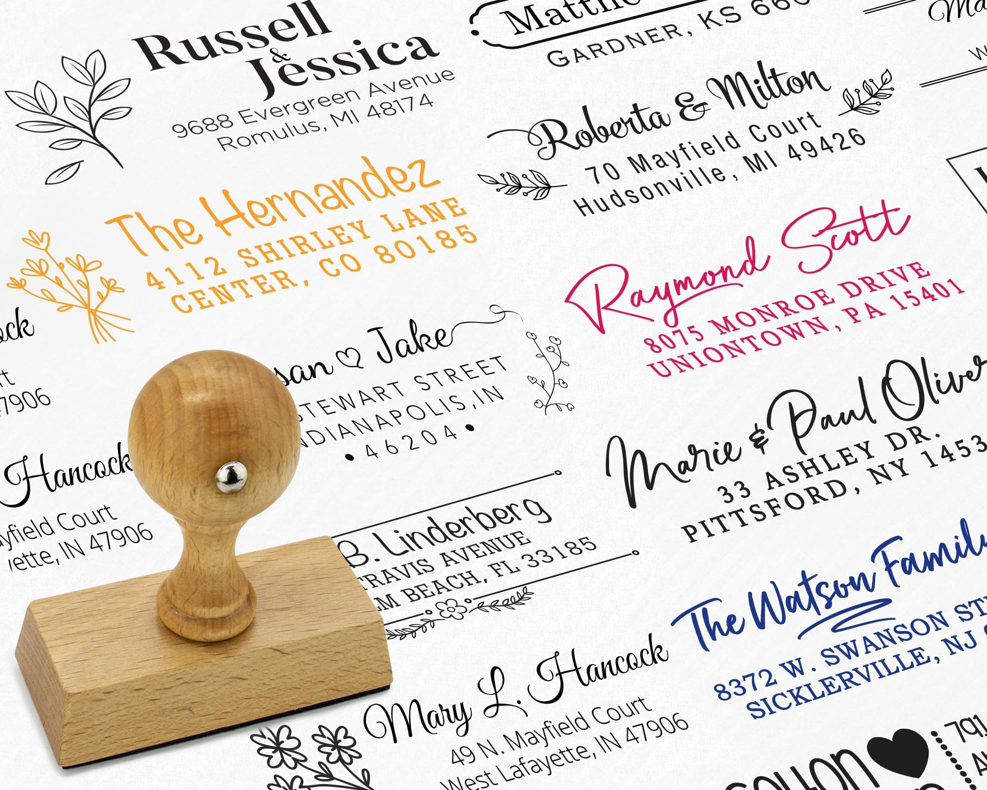 Amazon.com : Customized Return Address Stamp - Choose from Many and 15 ...