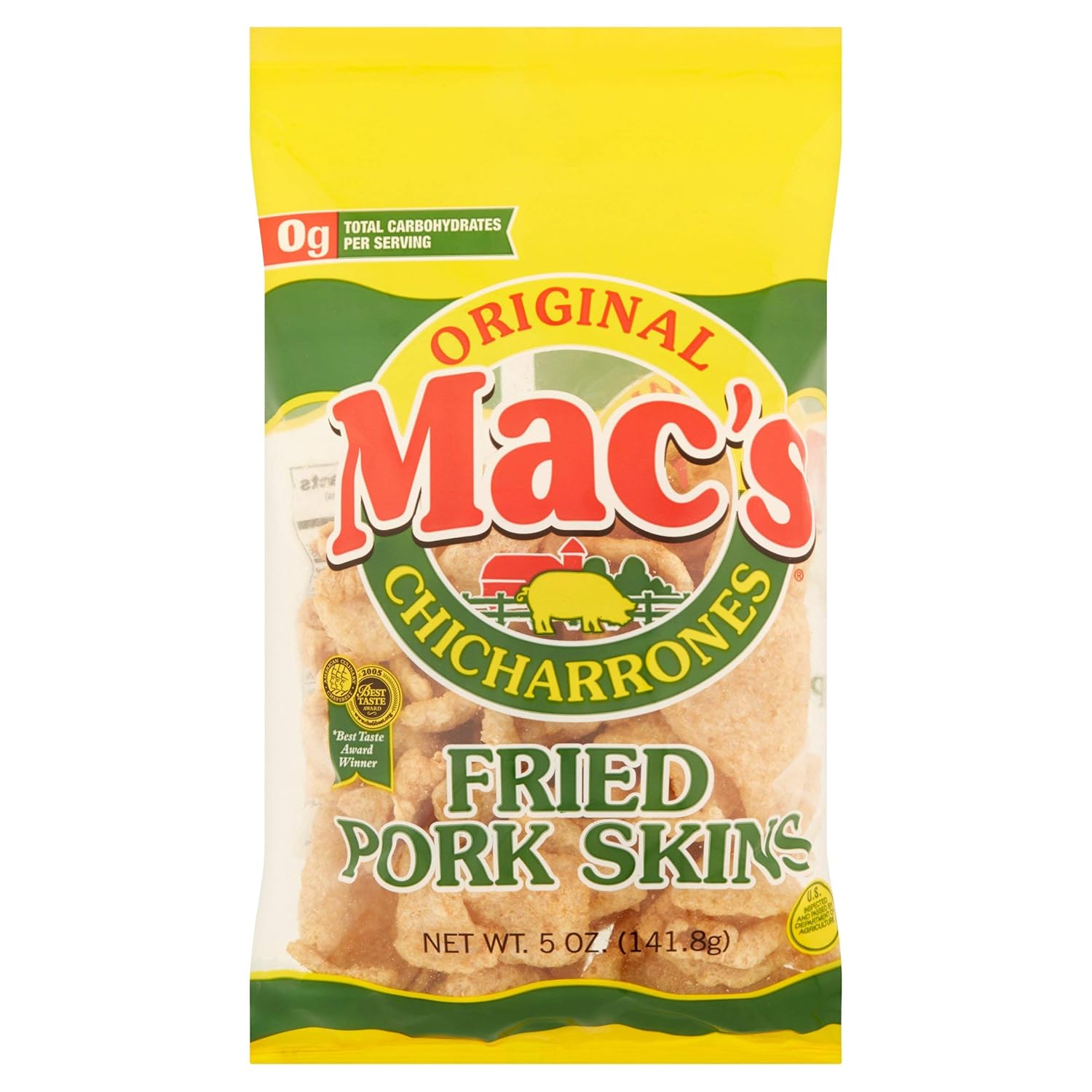 Amazon.com: Mac’s Original Pork Skins - Low Carb, Keto Friendly Snack ...