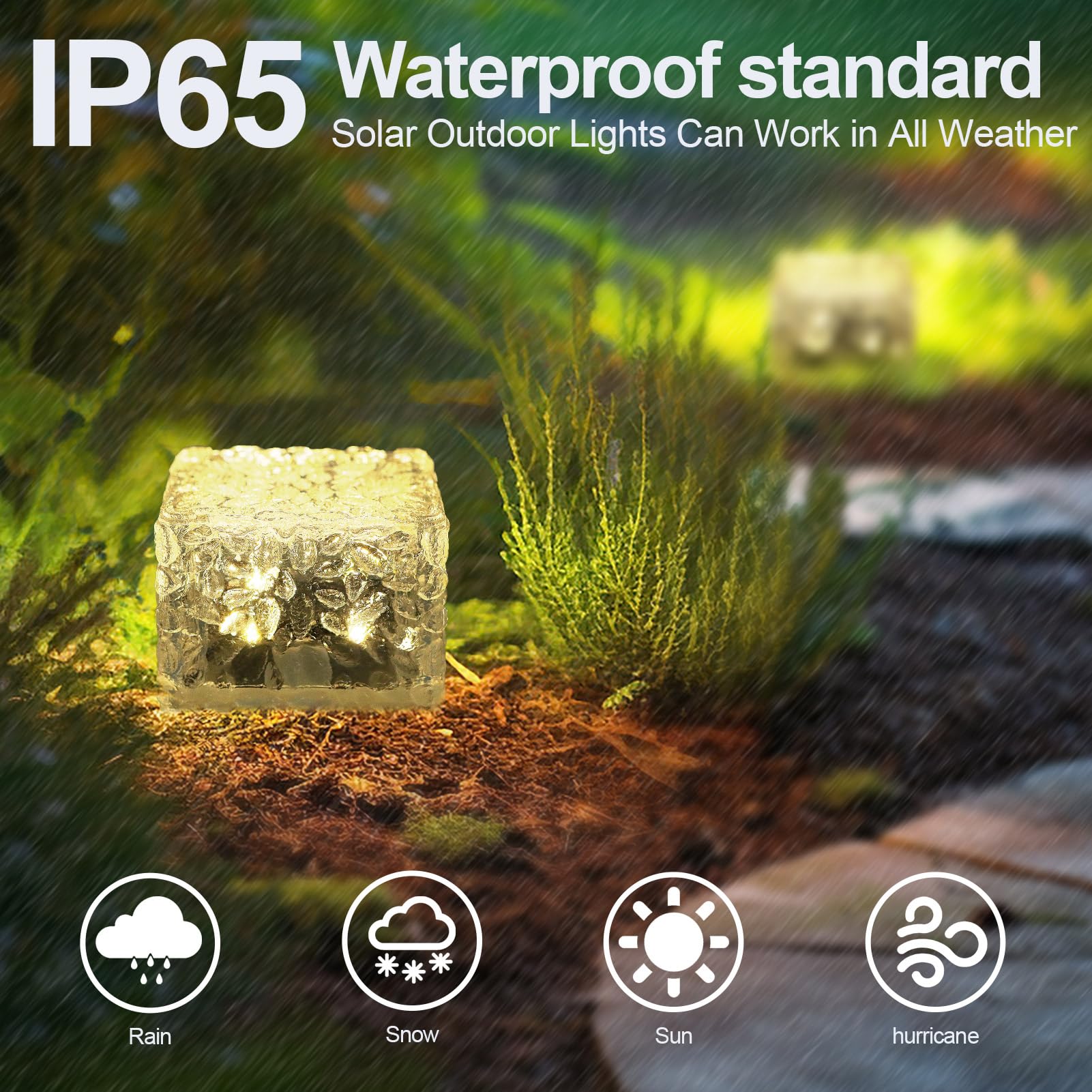 Snapklik.com : Solar Brick Lights-Outdoor Solar Lights For Yard-Solar ...