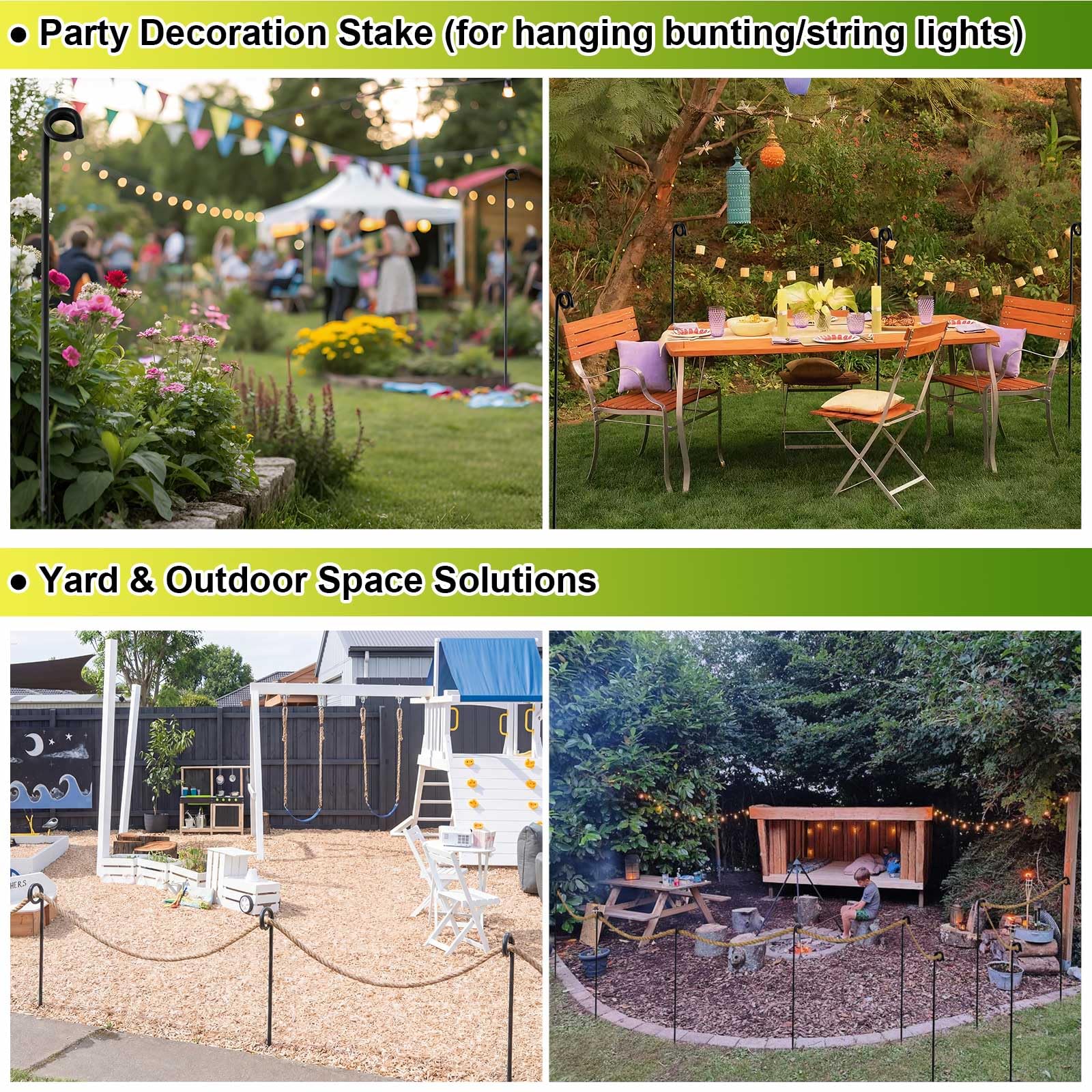 Snapklik.com : Ferraycle 8 Pcs 42 Inches/3.5 Ft Single Rope Poles Steel ...