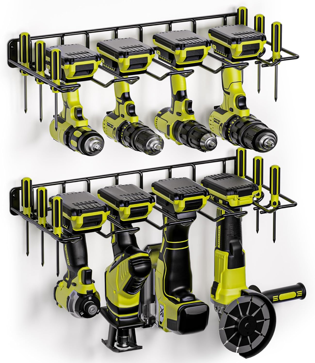 Amazon.com: Amoowis Drill Holder, Power Tool Organizer Wall Mount 8 ...