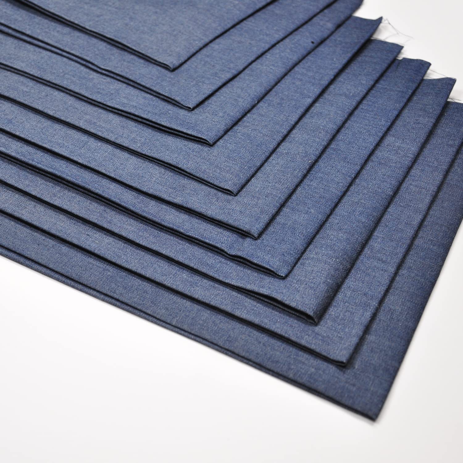 Amazon.com: Denim 4.8OZ. Fat Quarter 9pcs 18inchX22inch 100% Cotton ...