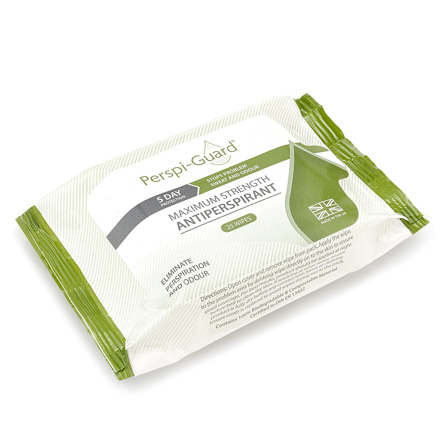 Perspi-Guard Maximum Strength Anti-Transpirant Wipes 25er Pack ...