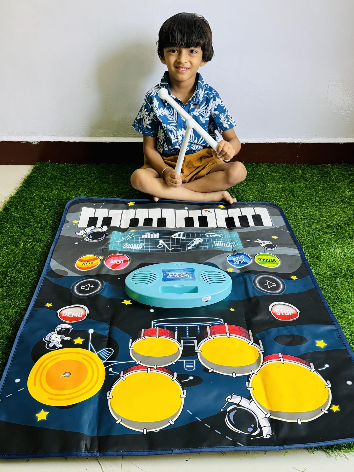 Buy PLANETTUNES 2IN1 Musical Jam Playmat for Kids | Piano Keyboard with ...