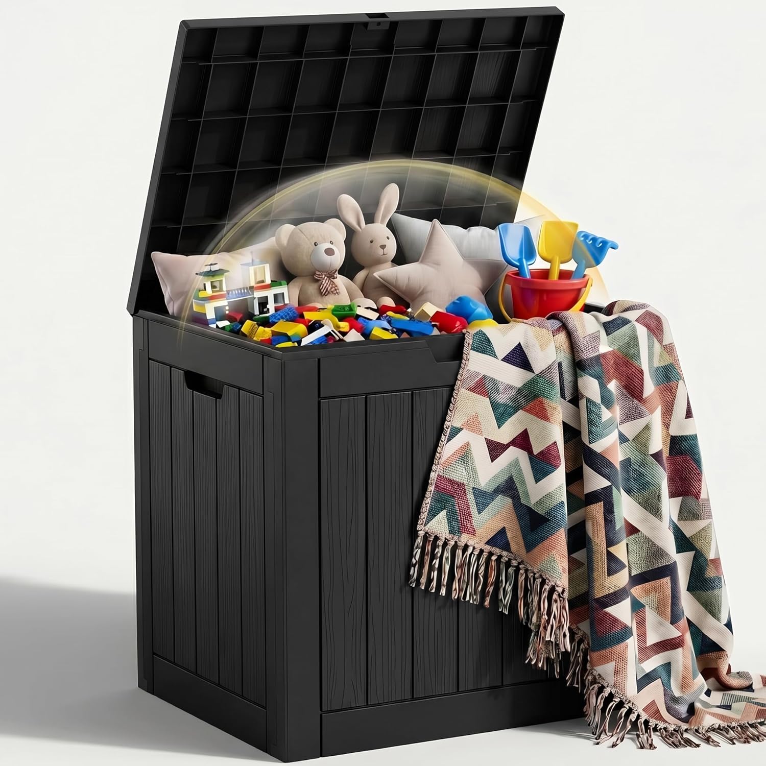 Amazon.com: EFU Outdoor Storage Box 38 Gallon Deck Box (Indoor ...