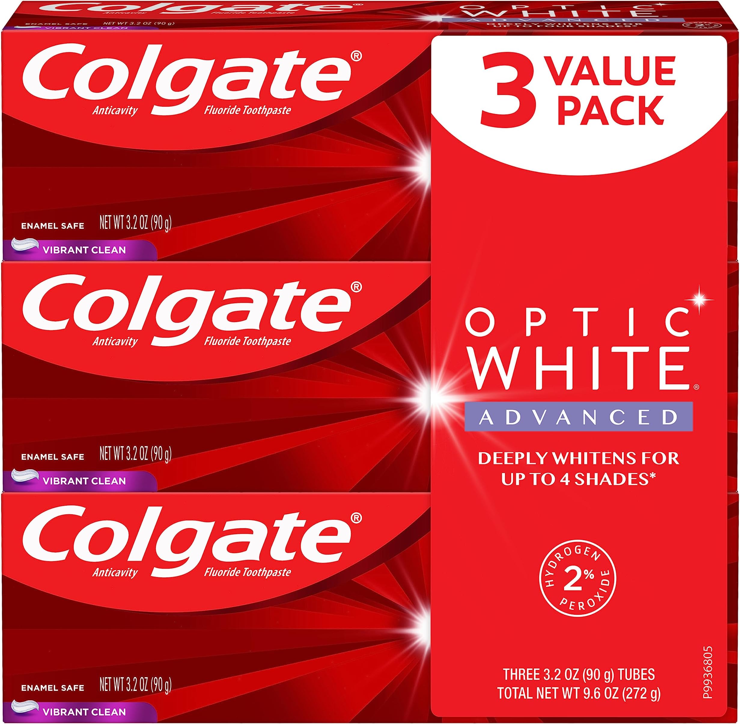 Amazon.com : Colgate Optic White Renewal Teeth Whitening Toothpaste ...
