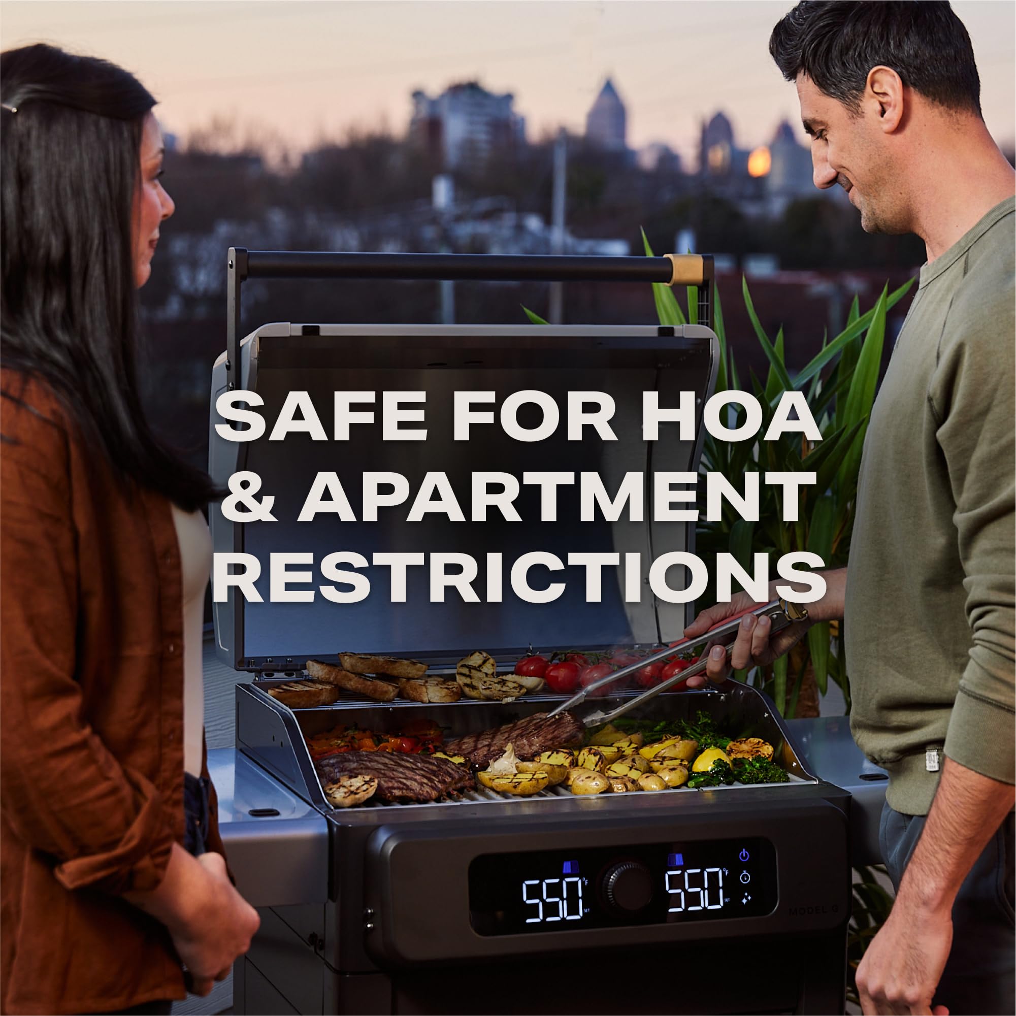 Snapklik.com : Current Model G Dual Zone Grill, Smart Electric Outdoor ...