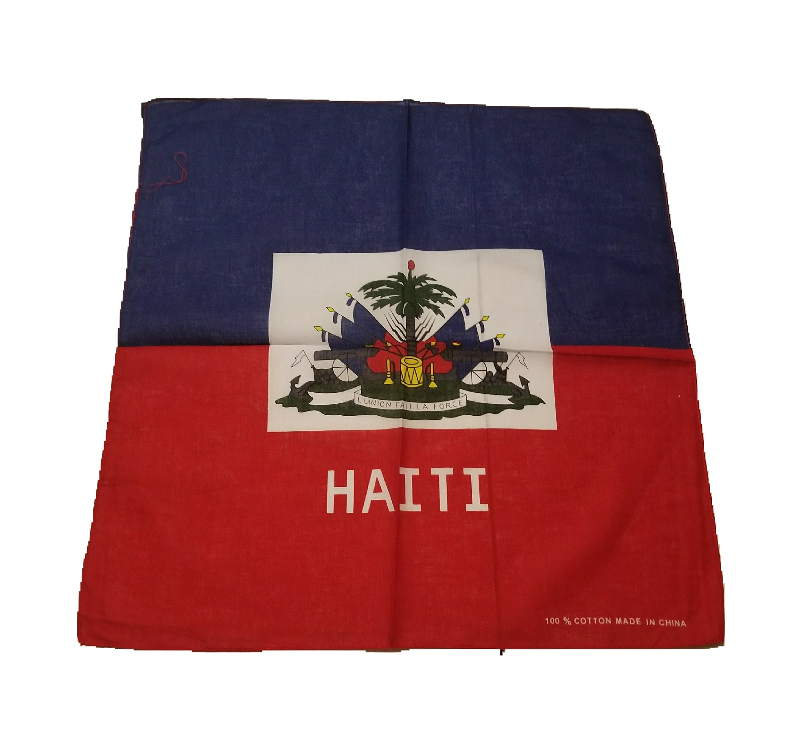 Amazon.com: 2pcs HEAD WRAP SCARF HAITIAN FLAG BANDANNA Bandana BIKER ...