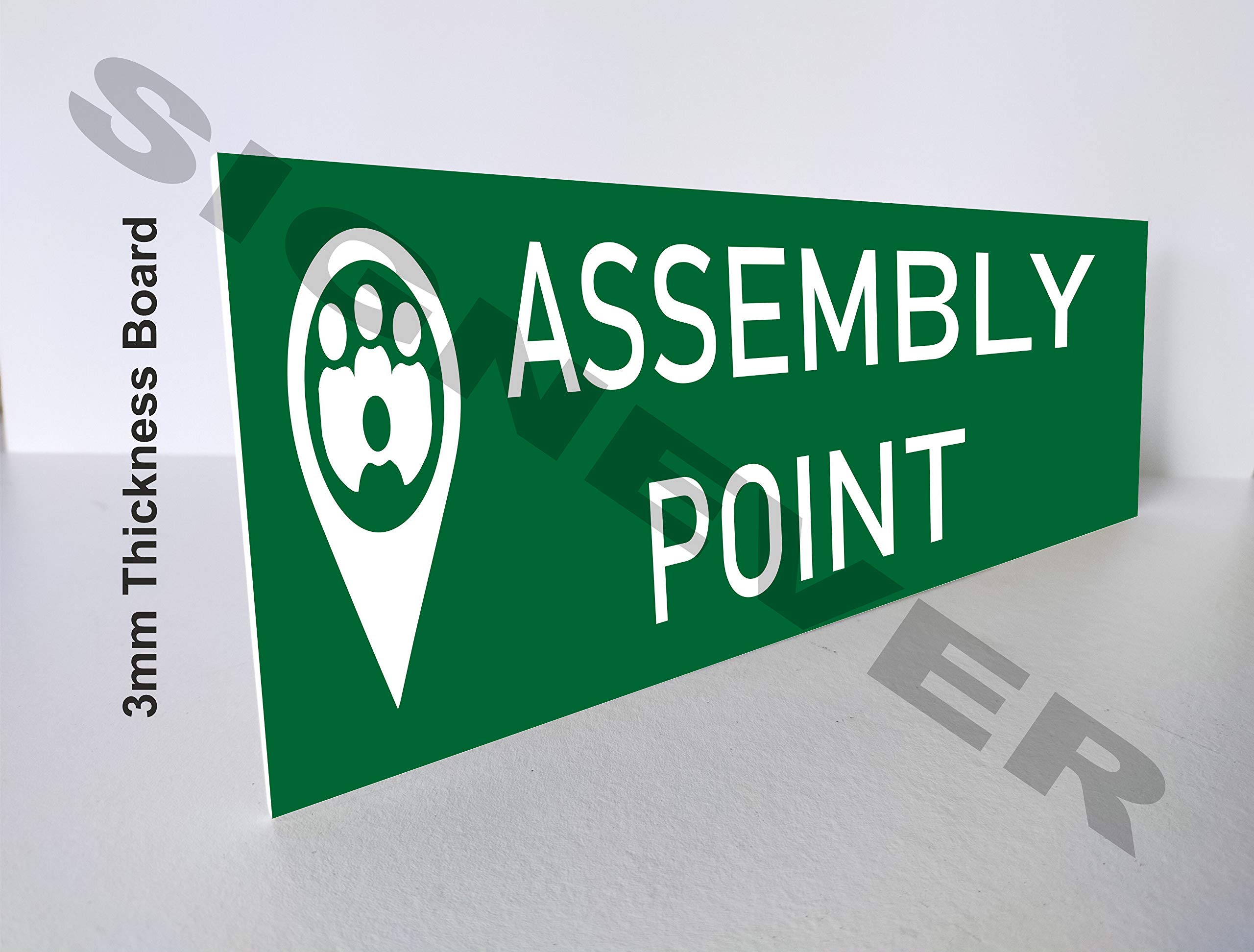 Buy SIGN EVER Assembly Point Sign Boards School College Office Bank ...