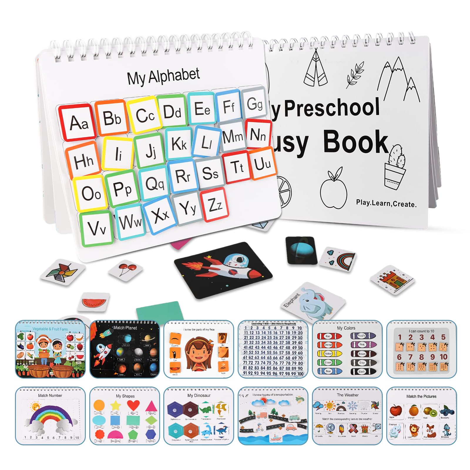 My Preschool Busy Book, Toddler Activity Book, Activity Book 2+ Year ...