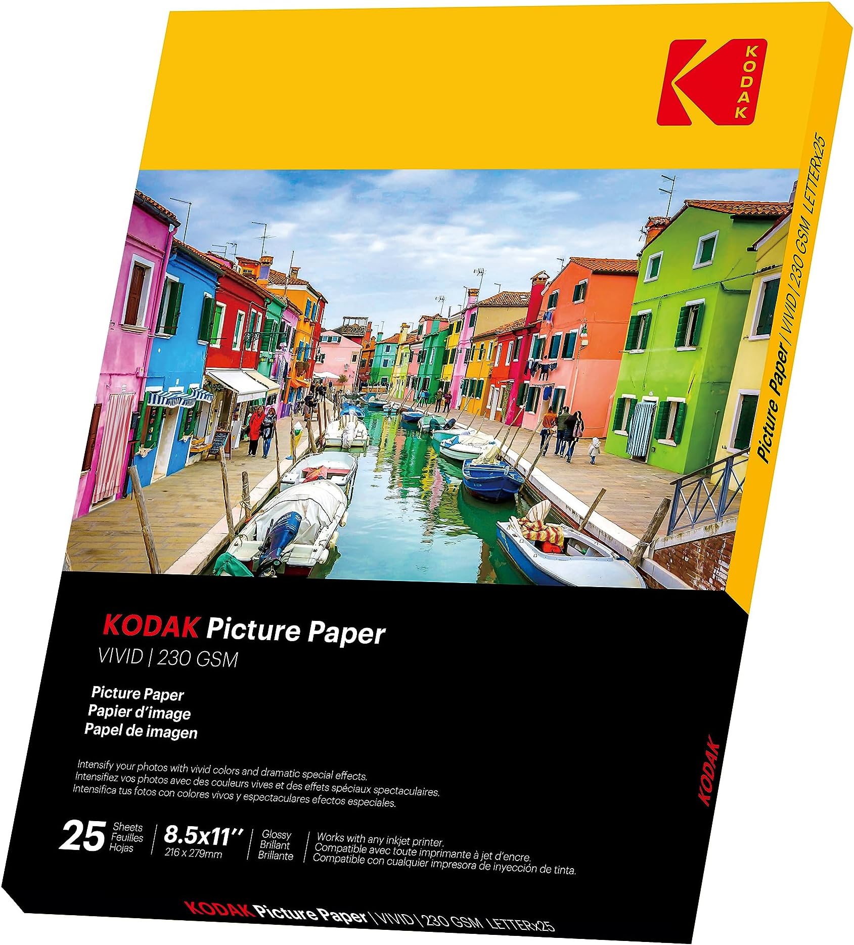 Amazon.com : Kodak 8456352 Premium Picture Paper, Satin, 4inx6in, 75 ...