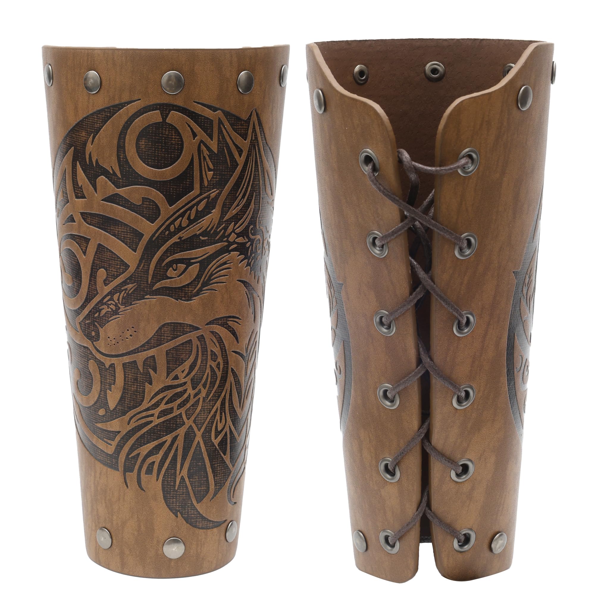 Snapklik.com : Medieval Bracers Men Leather Arm Bracers Renaissance Arm ...