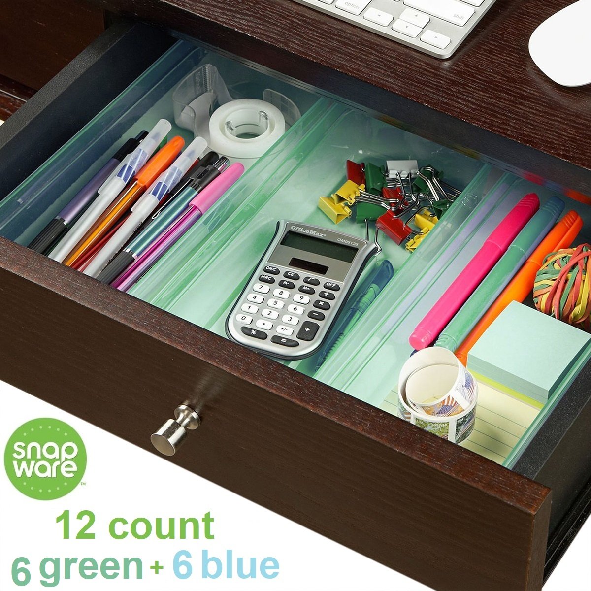 Buy Snapware (12 Pack) Smart Store Container Organizer Tray Plastic ...