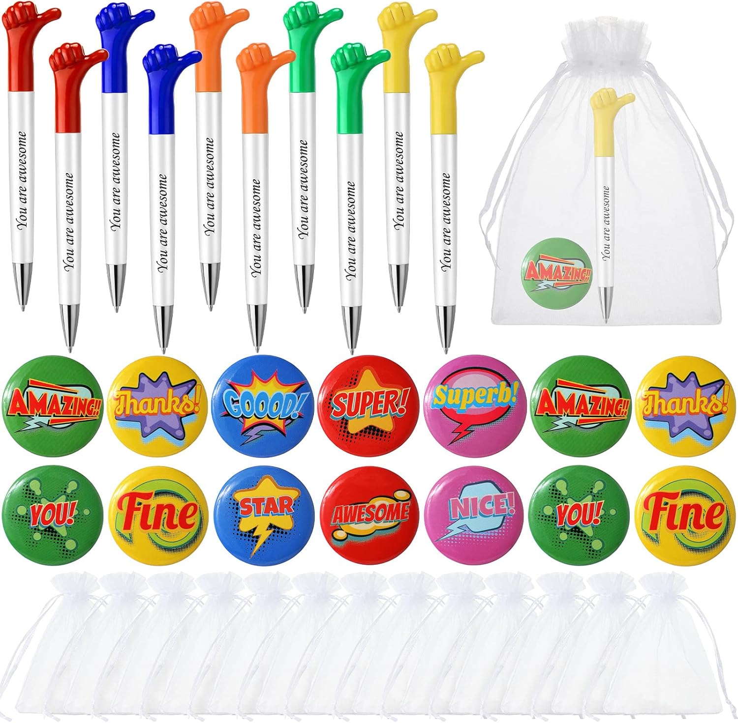 Roowest 30 Sets Thank You Gift Pens Employee Appreciation Gifts Bulk ...