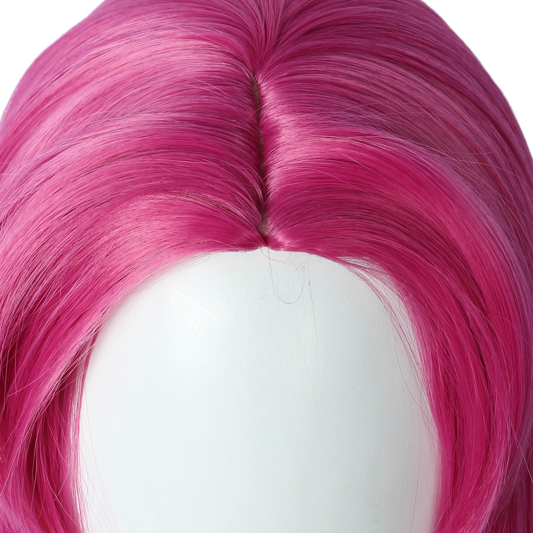 Snapklik.com : Anime Cosplay Long Rose Red Straight Wig Halloween ...