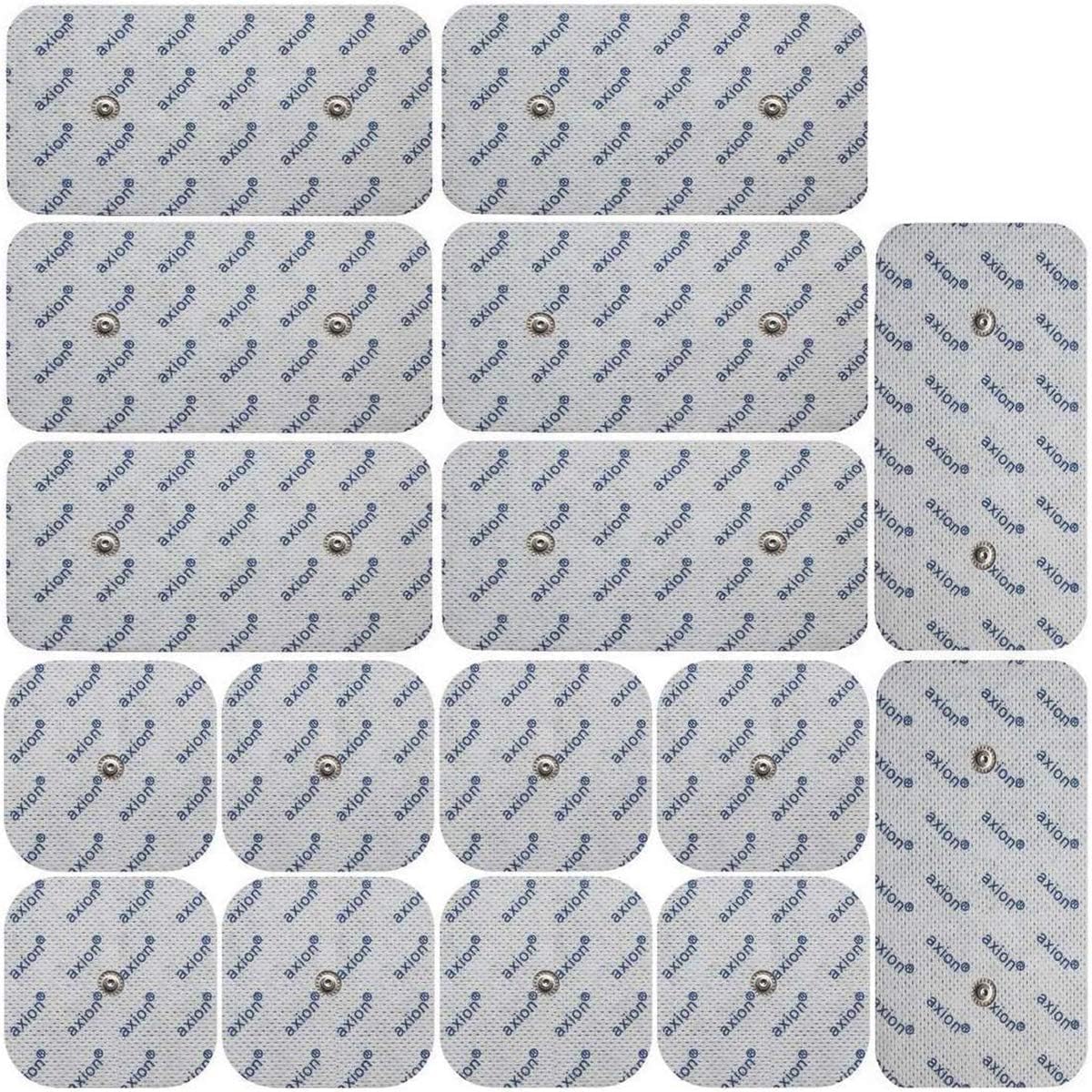 Amazon.com: axion Set of 16 TENS Unit Electrode Pads- 8 Pcs 2x2" & Pcs ...