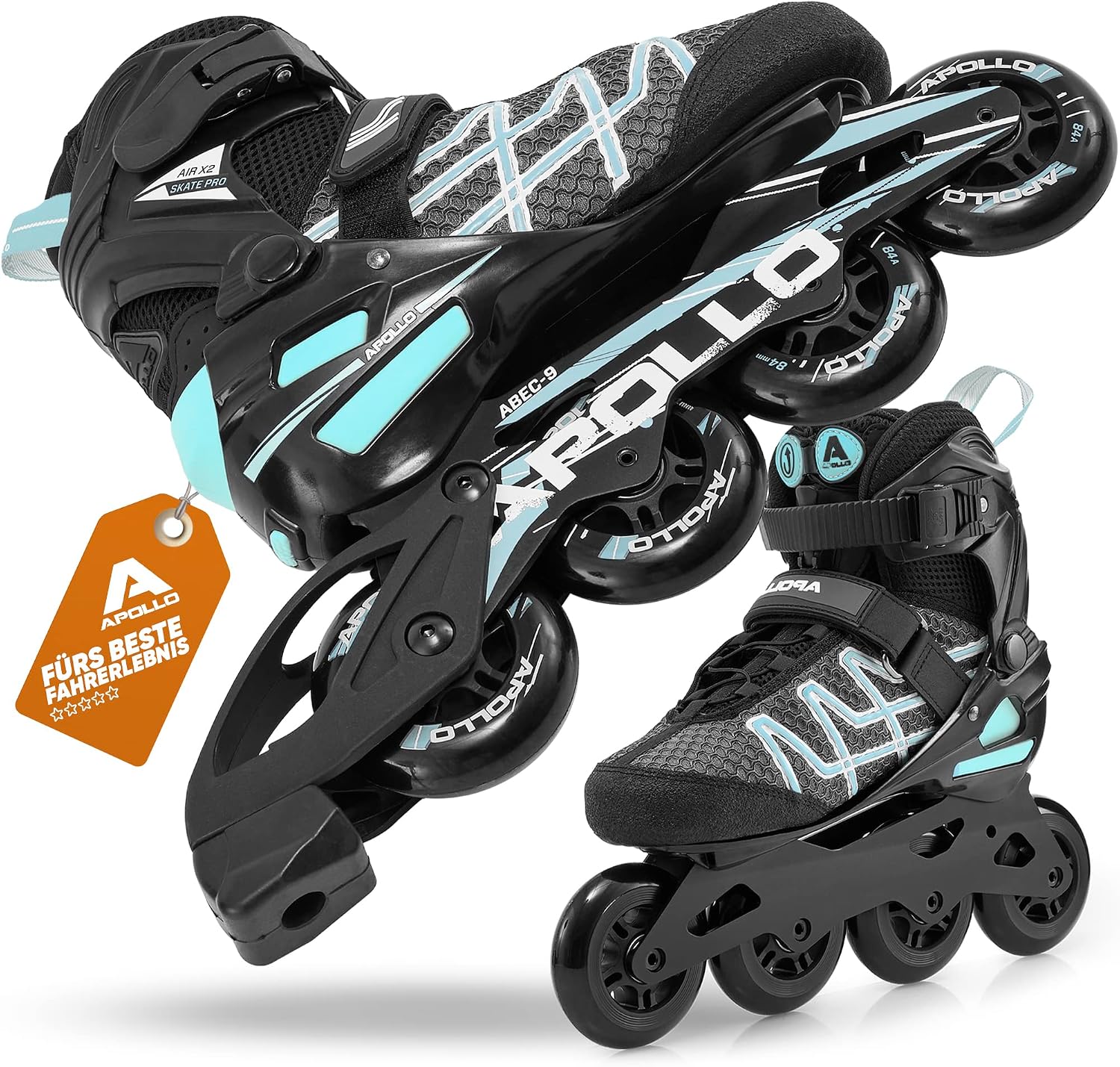 Apollo Inliner Air Flow X2 mit Schnellschnürung | Inliner Damen mit ...