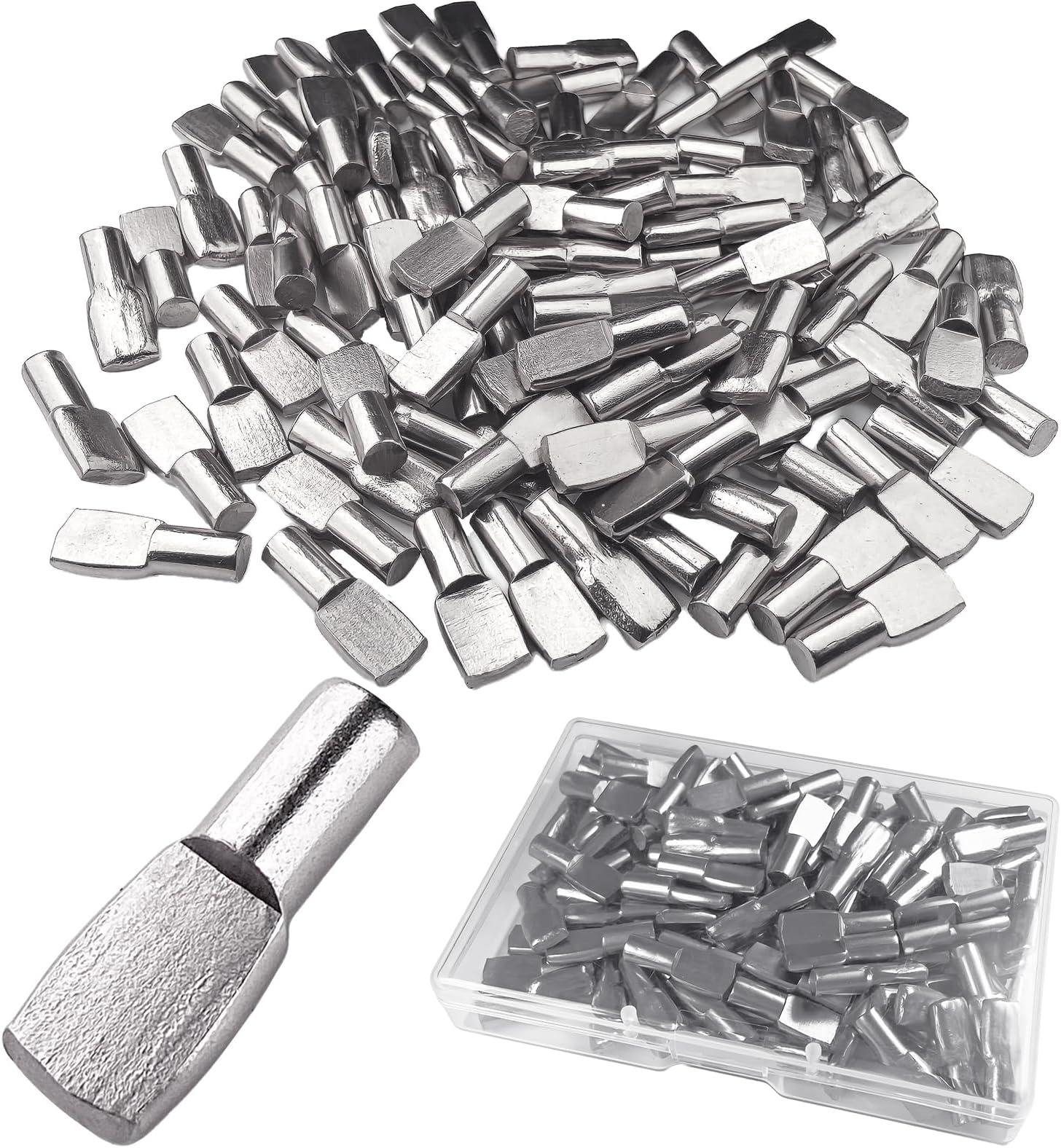 Amazon.com: Benkyo 7mm Shelf Pins Cabinet Shelf Pegs 7mm Metal Shelf ...