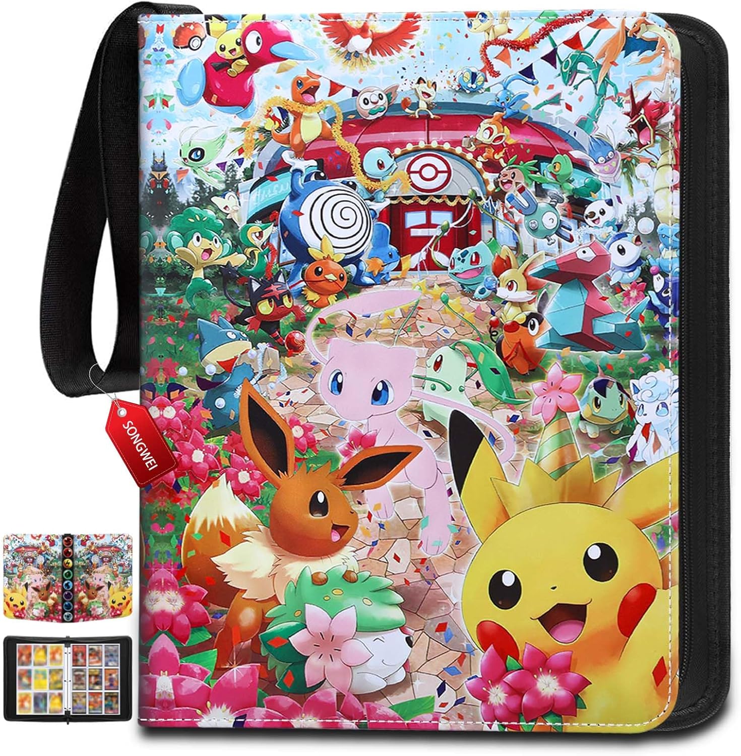 Amazon.com: Trading Card Binder 9 Pockets - Card Binder holds up to 900 ...