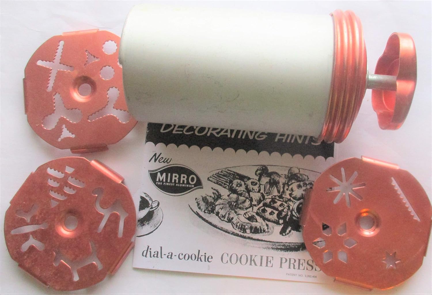 Amazon.com: VINTAGE Mirro Dial-a-Cookie Cookie Kit Cookie Press - 12 ...