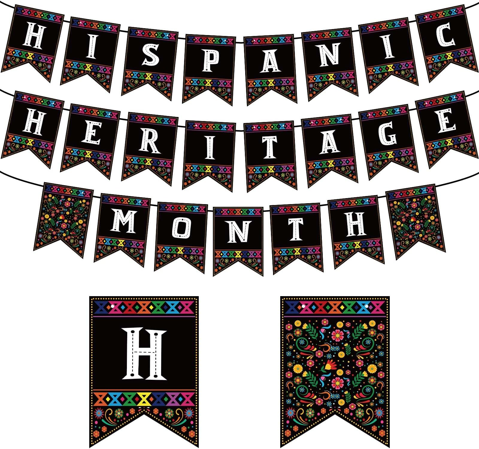Amazon.com: Hispanic Heritage Month Decorations Banner Latino Heritage ...