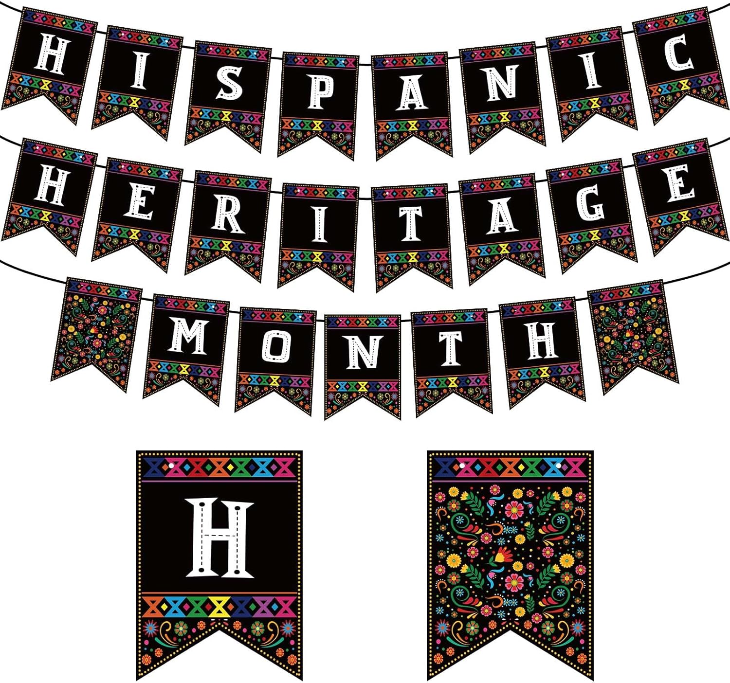 Amazon.com: Hispanic Heritage Month Decorations Banner Latino Heritage ...