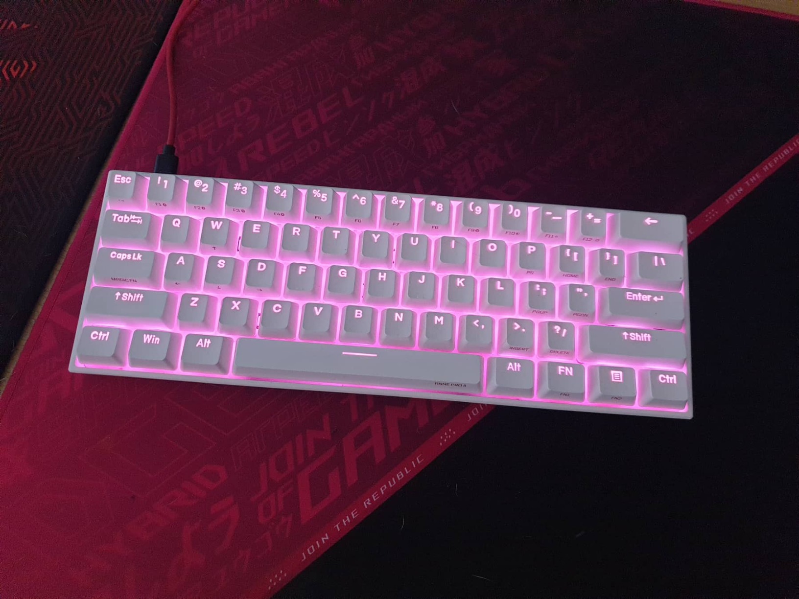 ANNE PRO 2, 60% Wired/Wireless Mechanical Keyboard (Kailh Box White ...