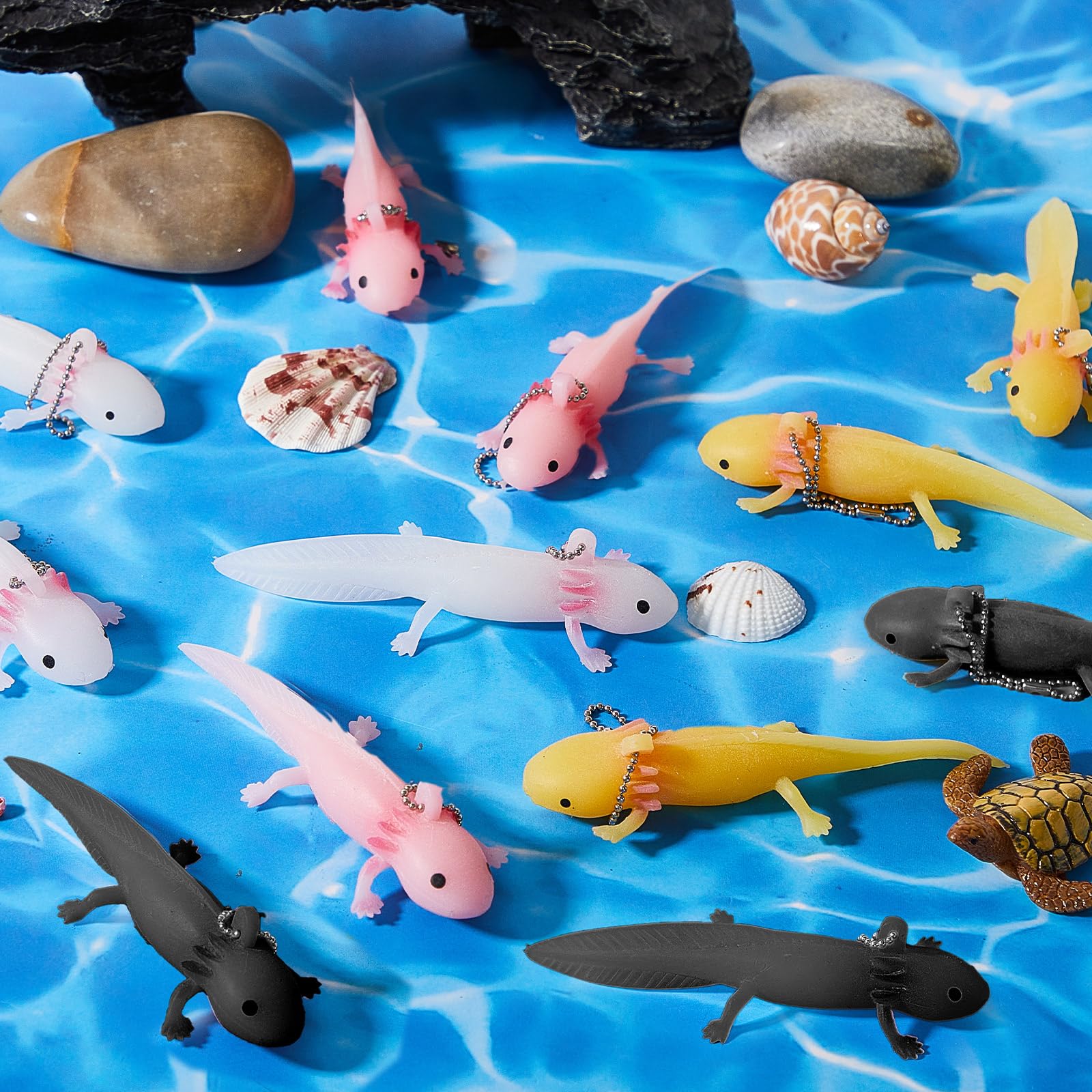 Buy Shappy24 Pcs Axolotl Valentines Animals Adorable Axolotl Toy ...