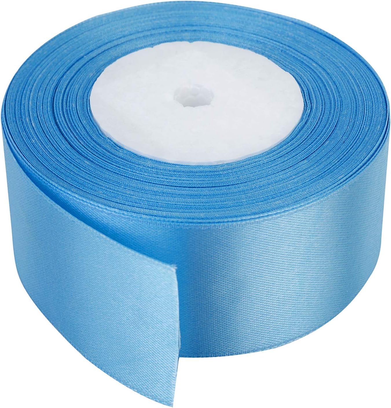 Anita's 3m Wide Satin Soothing Blue Coloured Ribbon, Ideal Fabric For ...