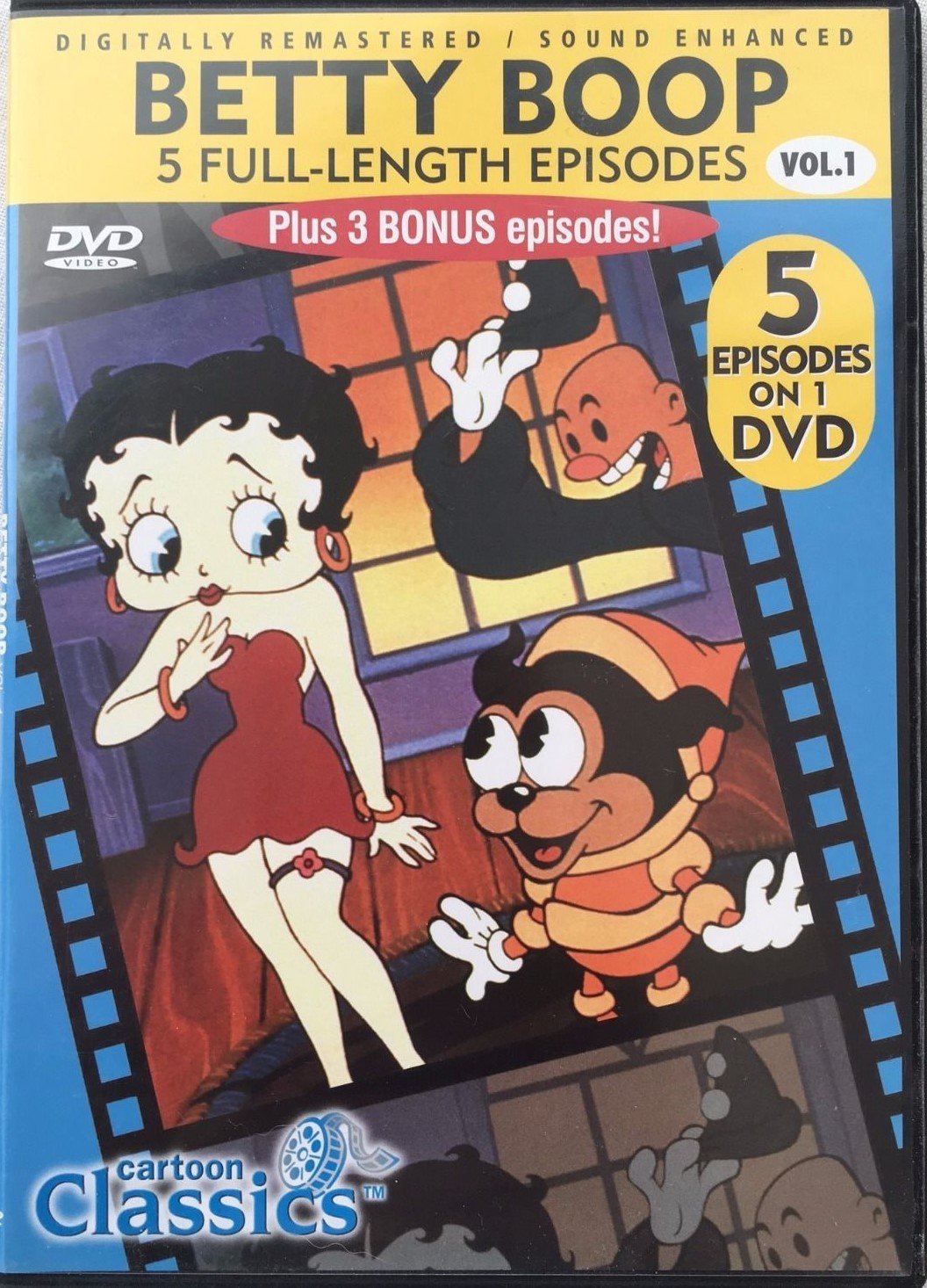 Amazon.com: Betty Boop - 5 Full Length Episodes, Vol. 1 w/ 3 bonus ...