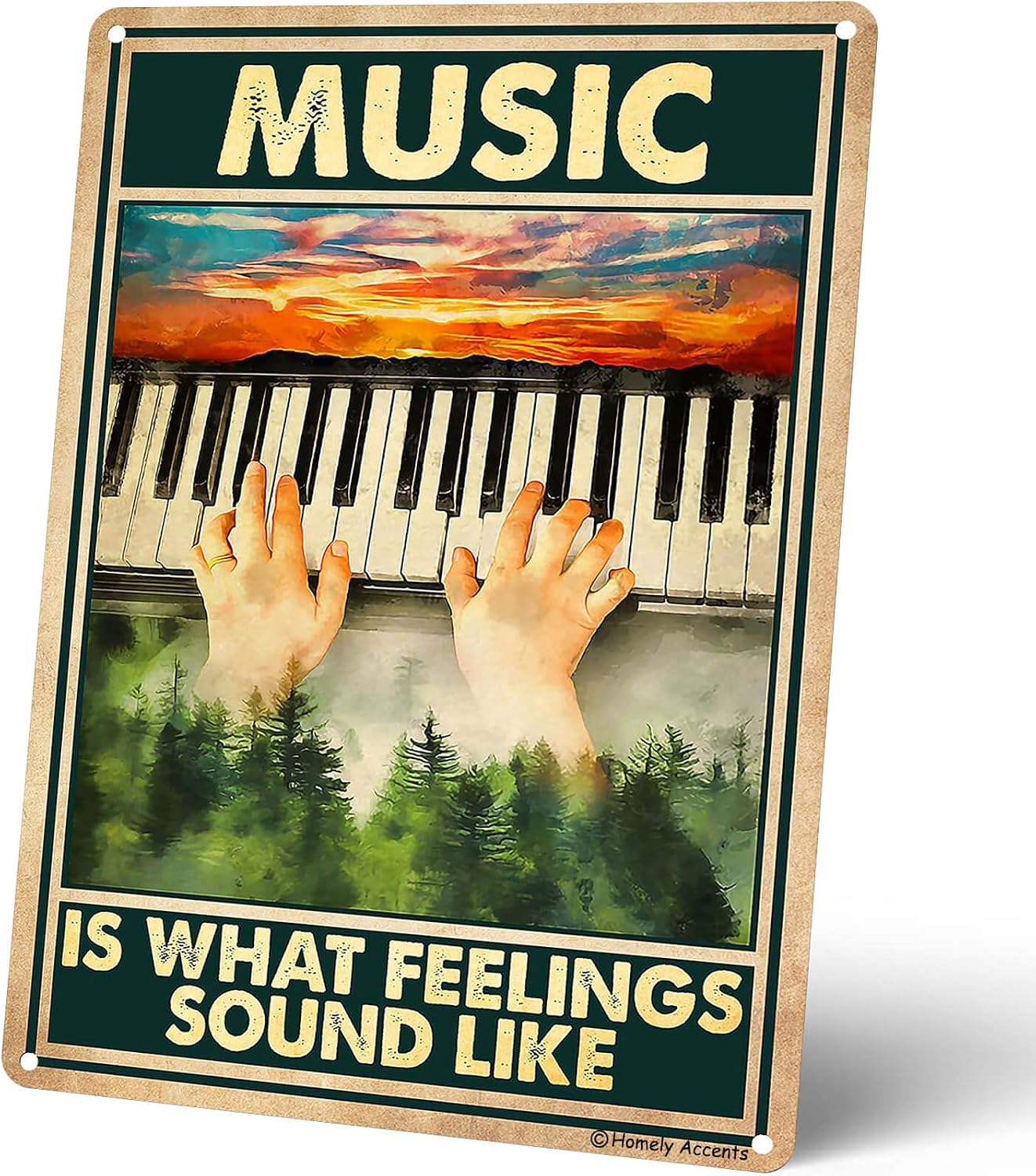 Amazon.com: Homely Accents Music Posters for Music Room Decor Wall Art ...