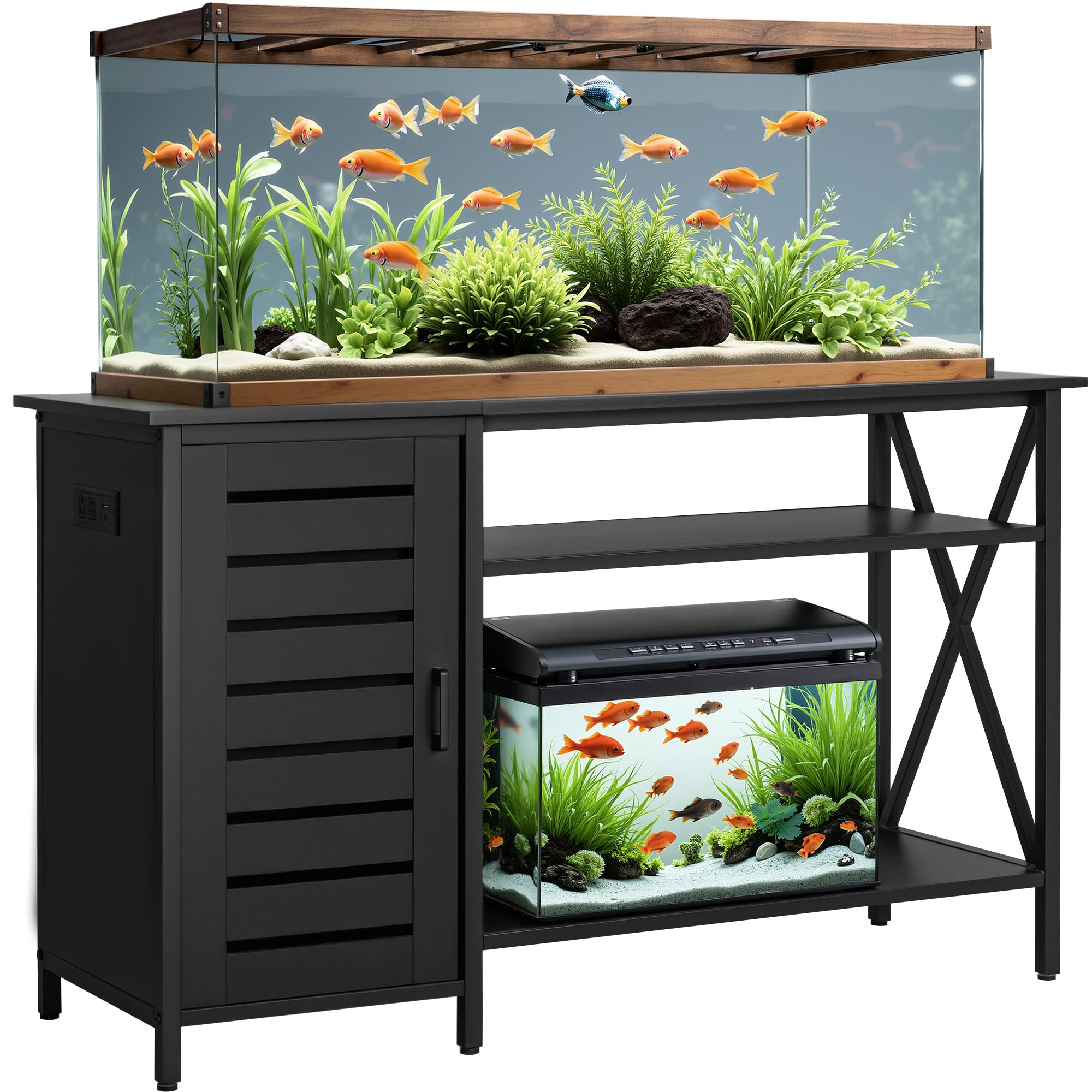 Amazon.com: YESHOMY 55-75 Gallon Aquarium Stand, Fish Tank Stand with ...