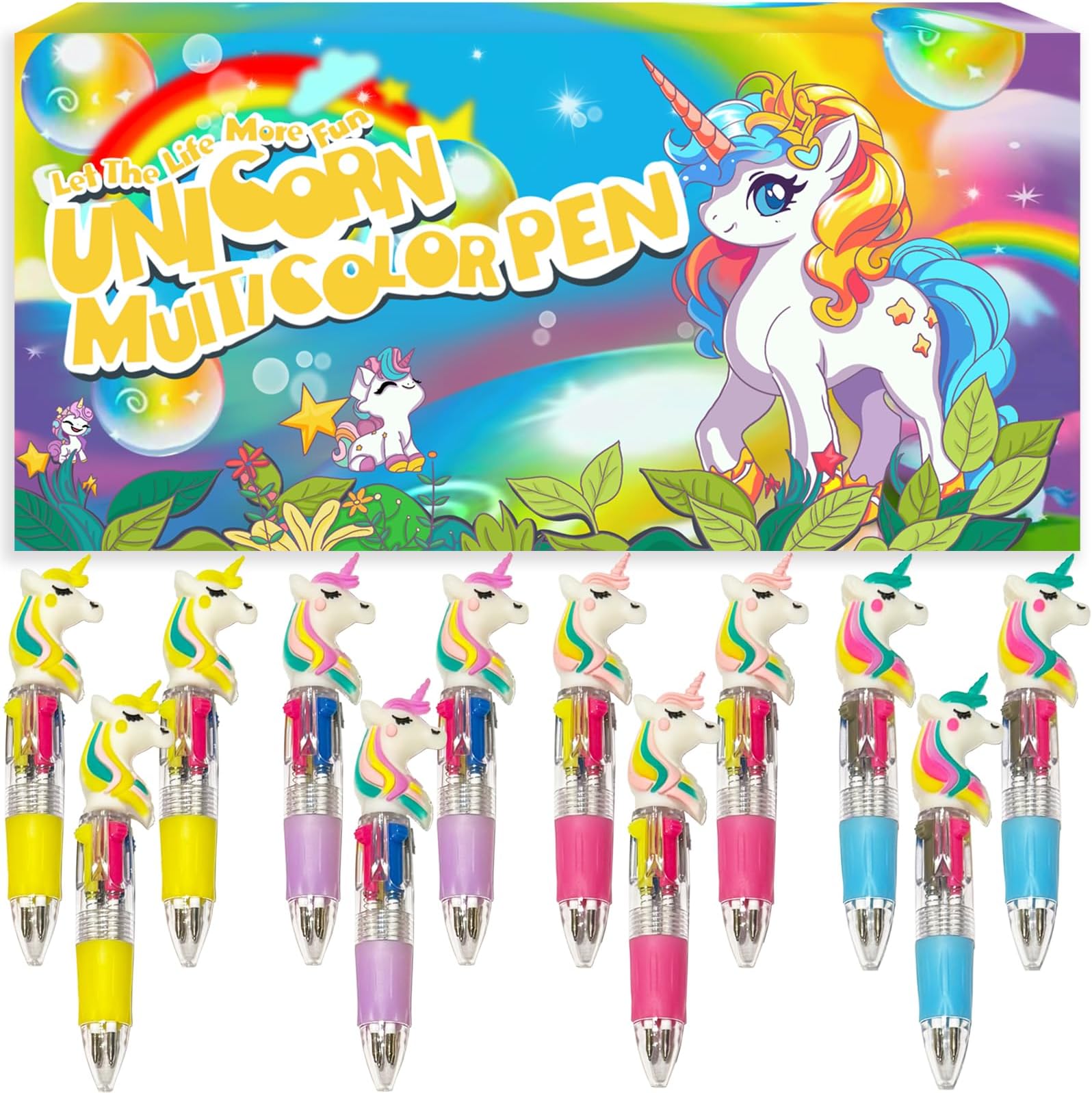 Amazon.com : Tonitre Mini Unicorn Pens, 12PCS Multicolor Unicorn ...