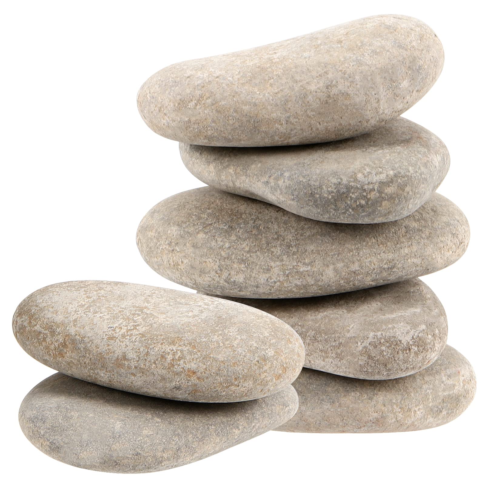 Snapklik.com : 16 PCS 3-4 Inch Large River Rocks For Painting, Bulk 10 ...