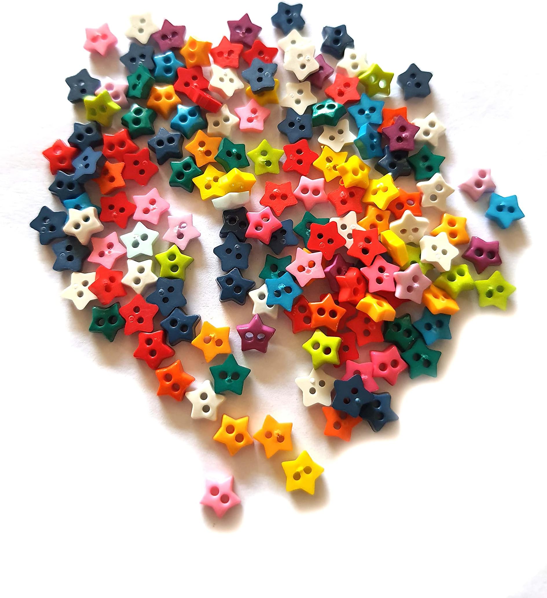 Amazon.com: 100 Pcs Tiny Button, Micro Button 2hole Size 6 Mm Mix Black ...