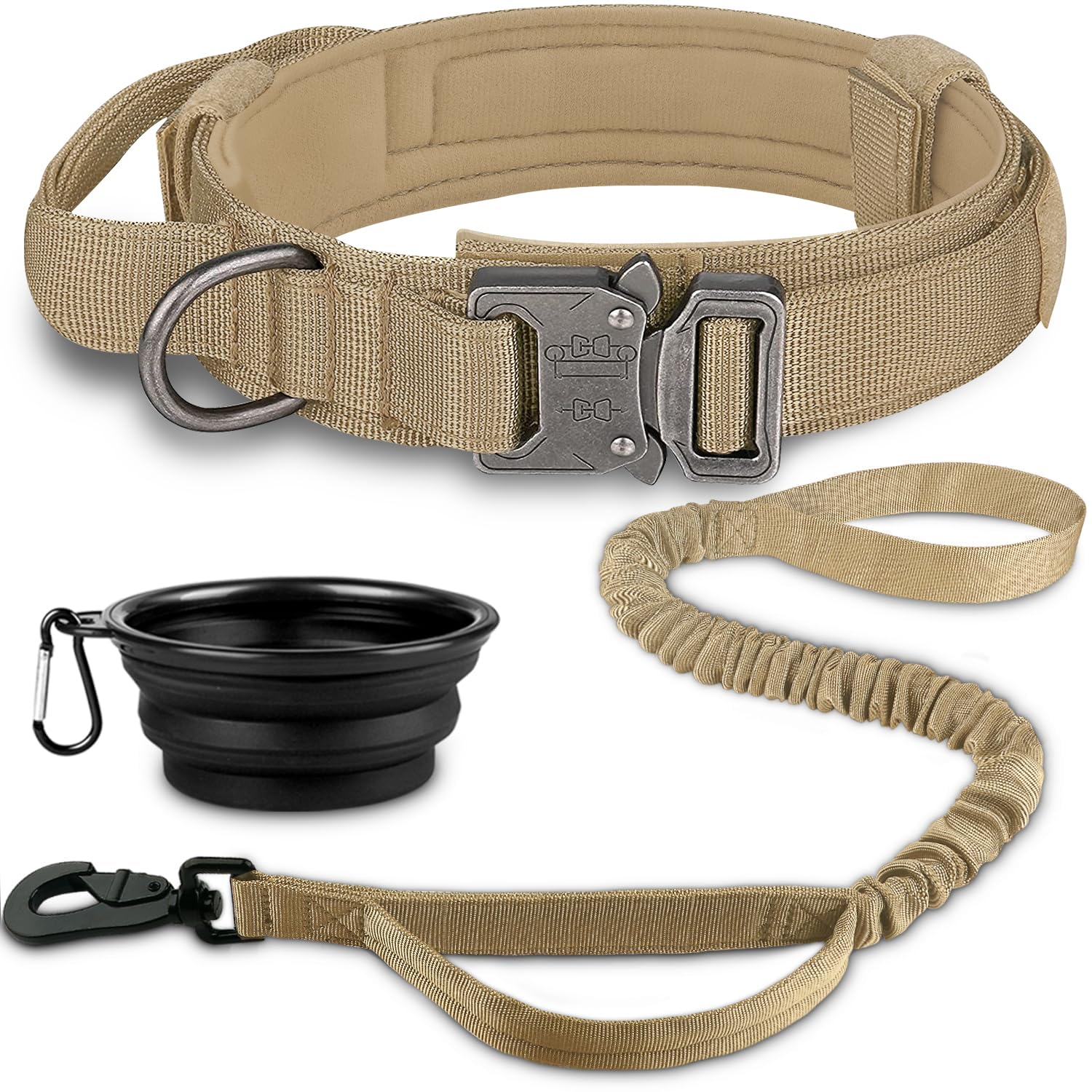 Amazon.com : COOYOO Dog Collar,3 Piece Set Tactical Dog Collar ...