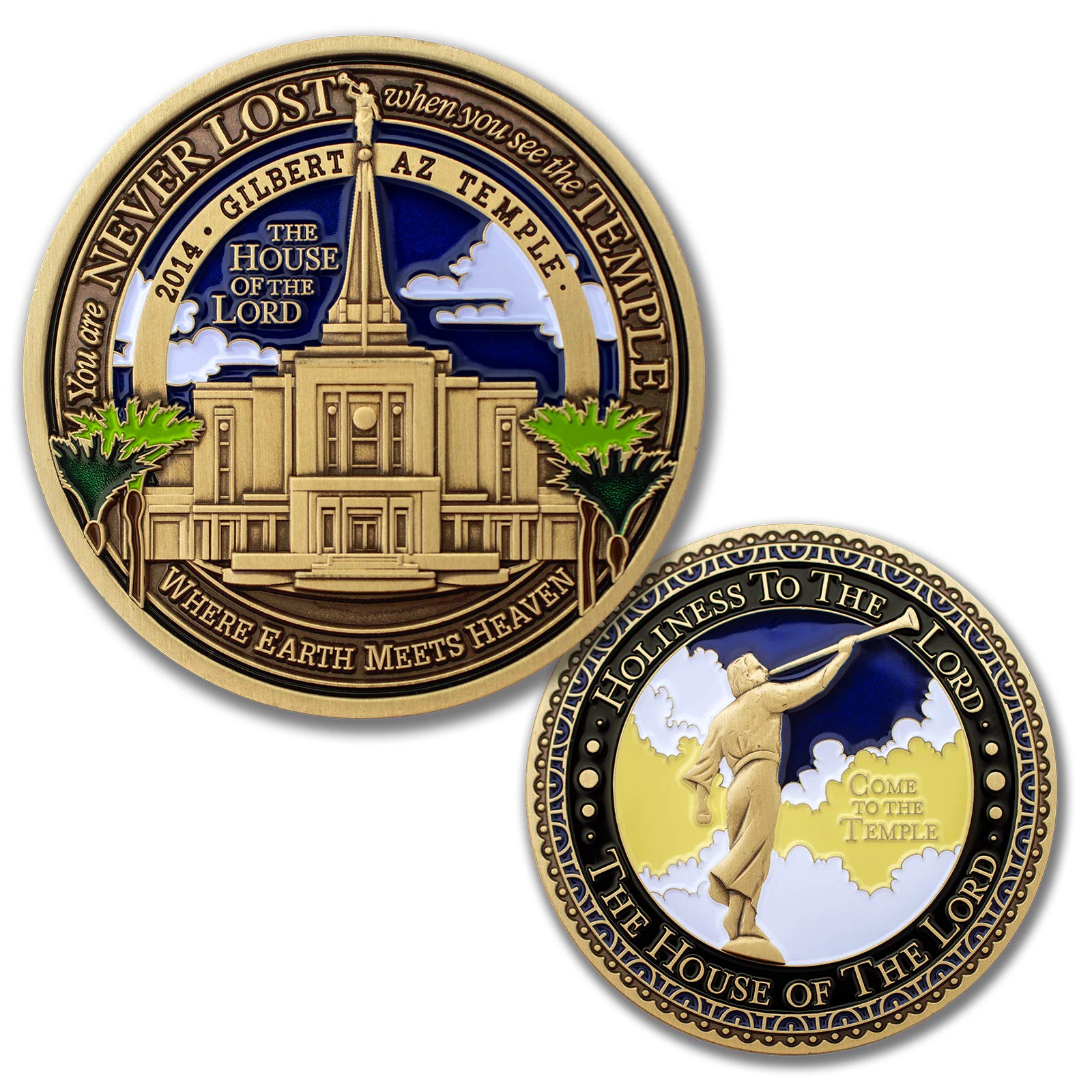 Amazon.com: Armor Coin & Emblem - LDS Gilbert Temple Medallion : Toys ...