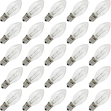 Creative Hobbies® Box of 25 Colored Light Bulbs, Random Blinking, 7 ...