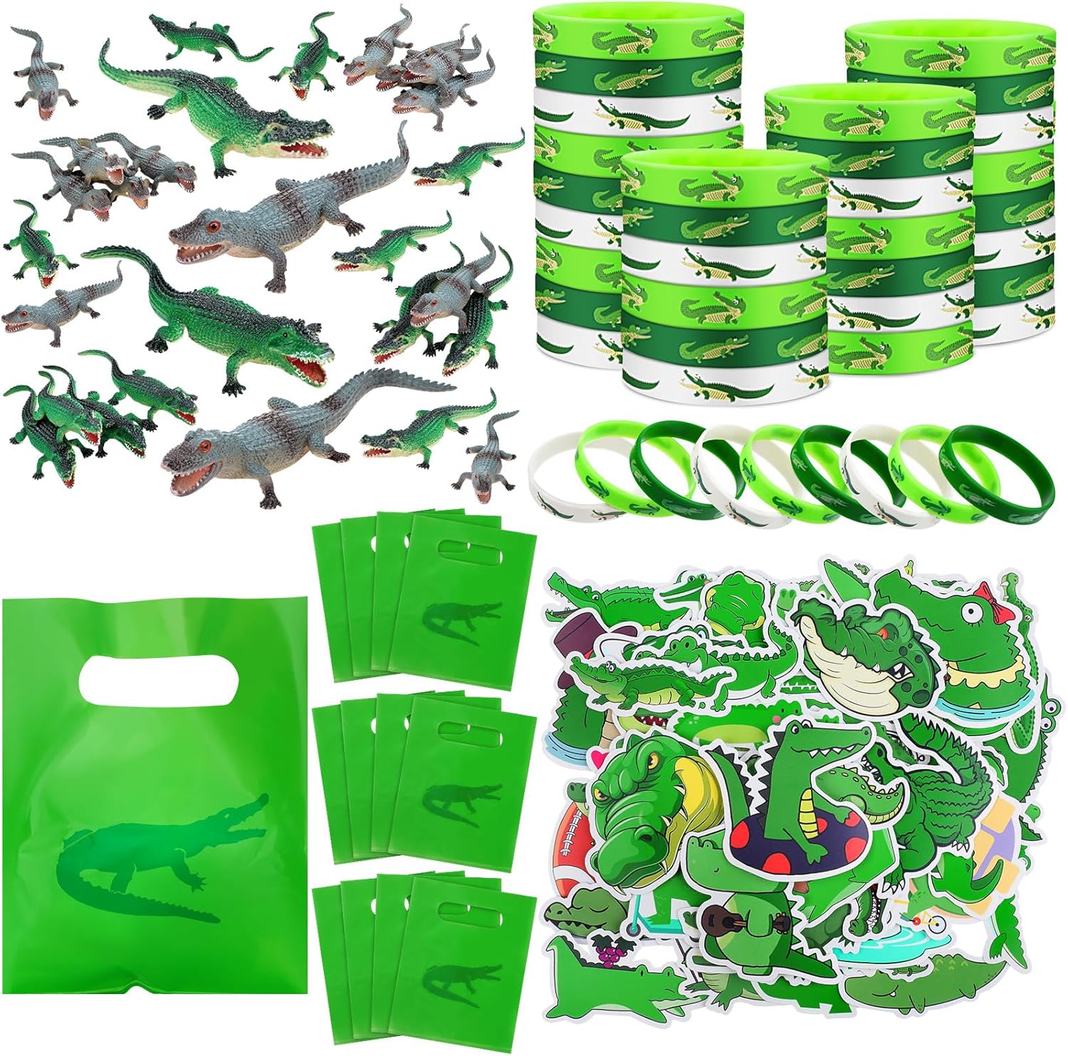 Amazon.com: Leyndo 122 Pcs Crocodile Party Favors Gift Set Alligator ...