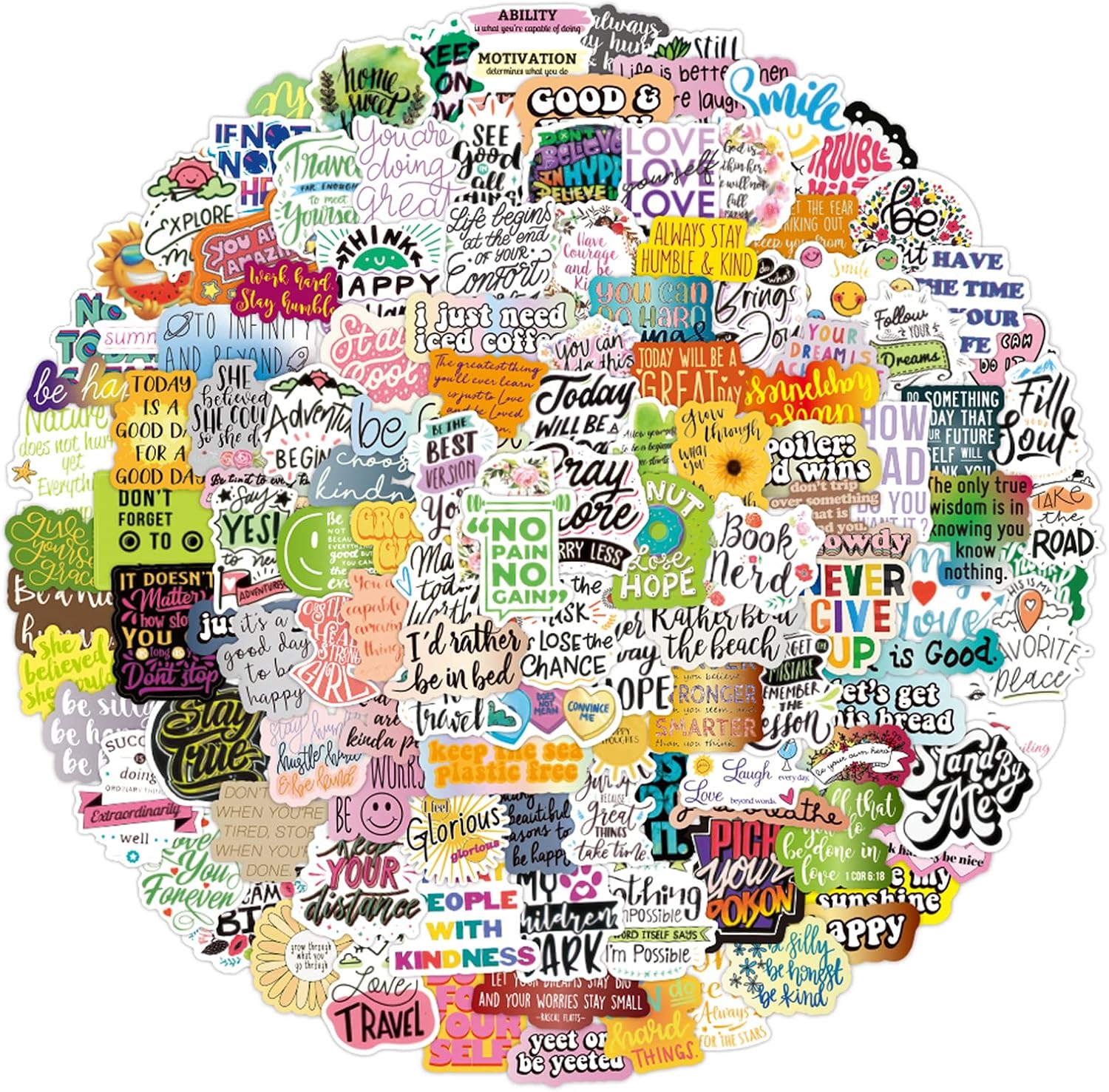 200pcs Positive Affirmation Stickers, Inspirational Words Stickers for ...