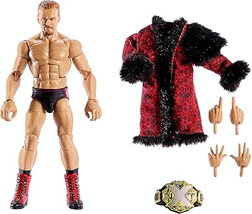 Amazon.com: Mattel WWE Elite - Figura de acción y accesorios, serie #114 coleccionable de 6 ...