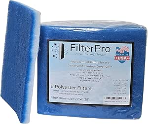 Amazon.com: FilterPro 6-Pack of Polyester Filters for BetterVent Indoor ...