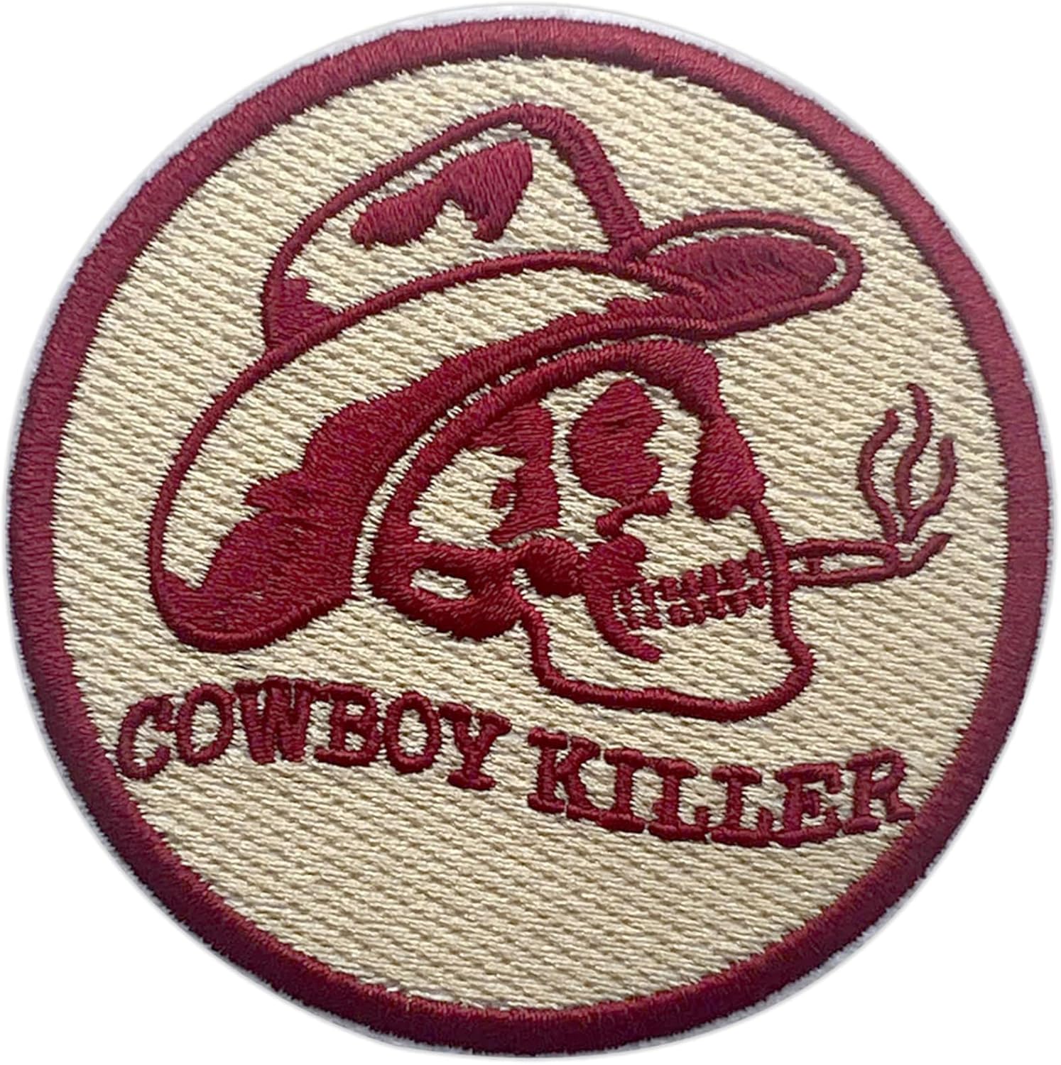 Amazon.com: MOKOBOIZ Cowboy Killer 3 Inches Iron On/Sew On Embroidered ...