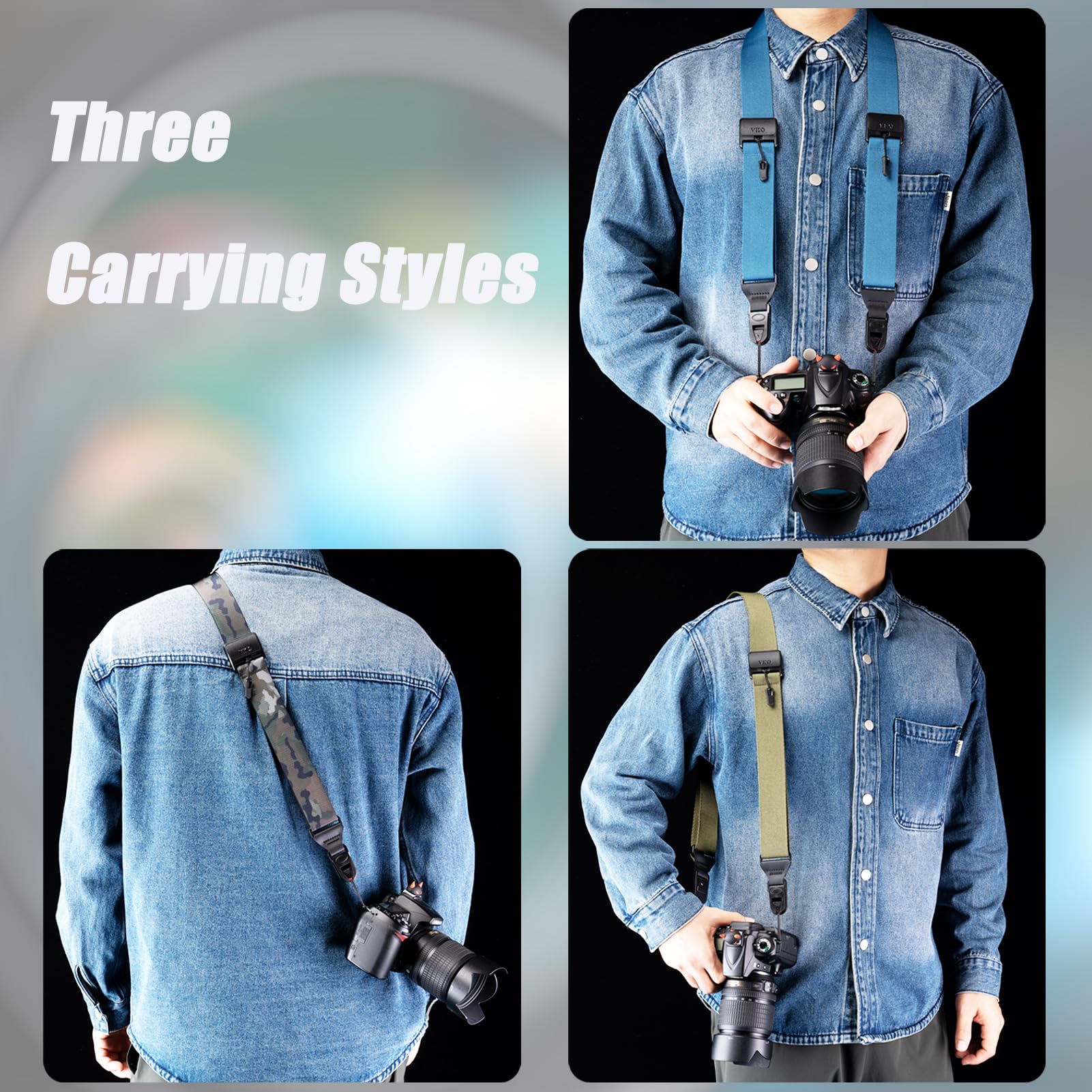 Snapklik.com : VKO Camera Strap,Quick Release Adjust Neck Shoulder ...