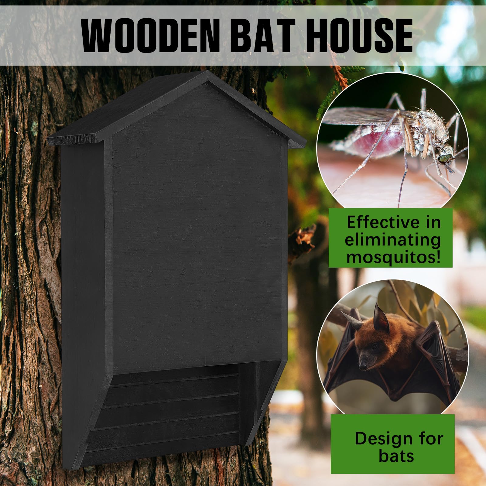Snapklik.com : Wenqik 2 Pack Bat House For Outdoor Big Bat Box Large ...