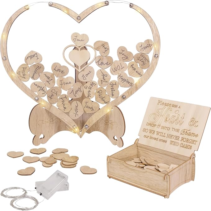 Amazon.com: Oture Wedding Guest Book Alternative, Guest Book Reception ...