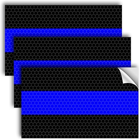 Amazon.com - Thin Blue Line Police Sheriff Car Decal / Sticker - Blue ...
