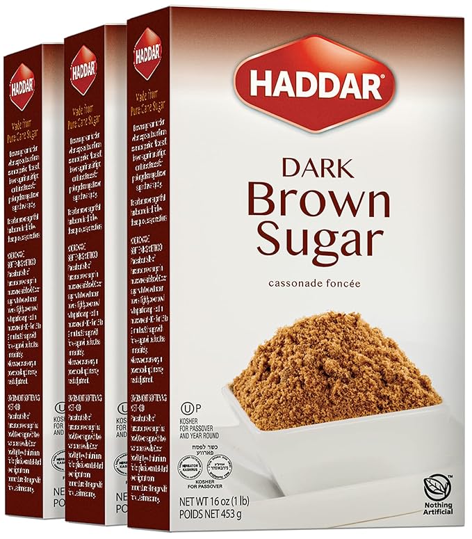 Amazon.com: Haddar Dark Brown Sugar, 16oz (3 Pack) | Great for Baking ...