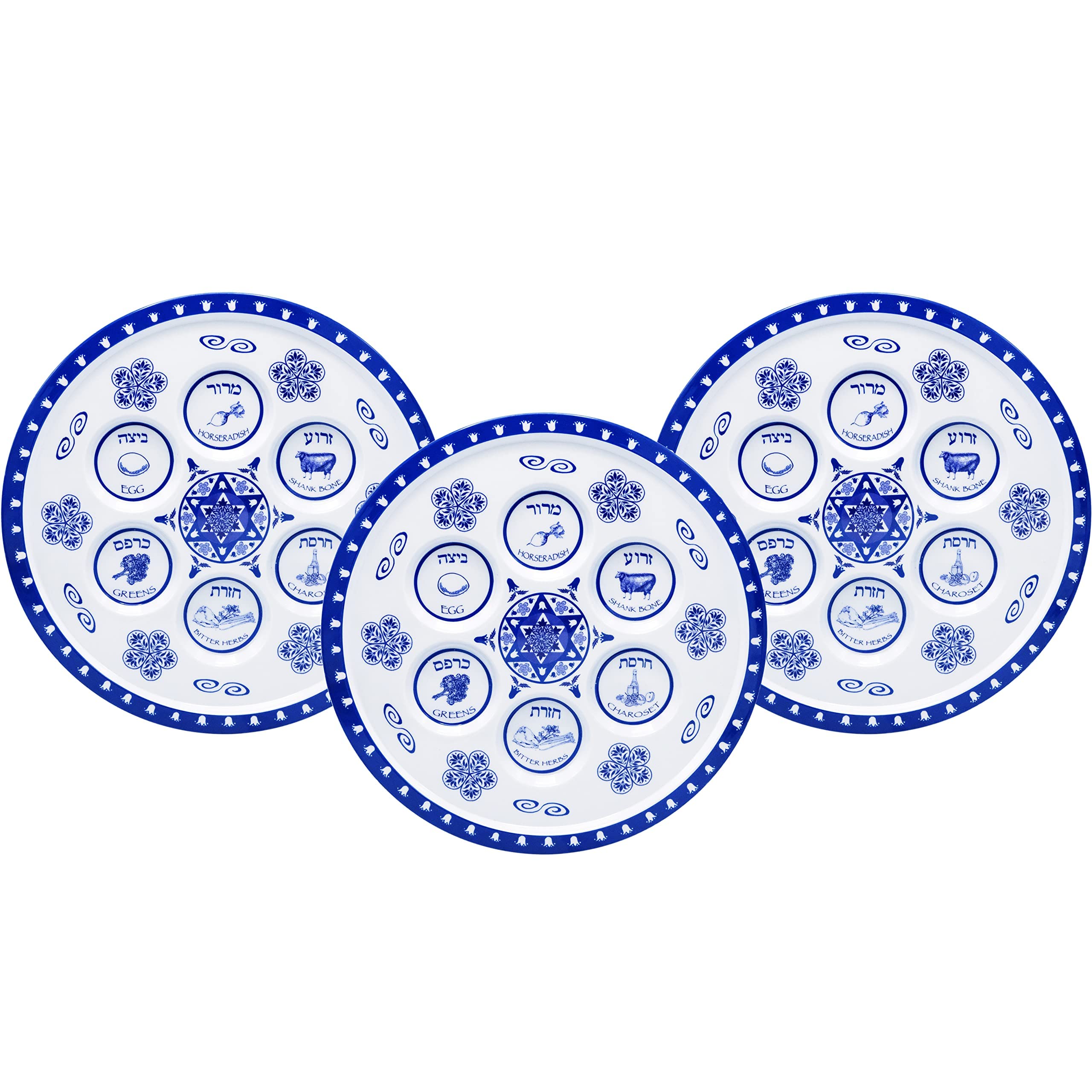 Snapklik.com : Seder Plate Passover Plate Melamine Renaissance Design ...